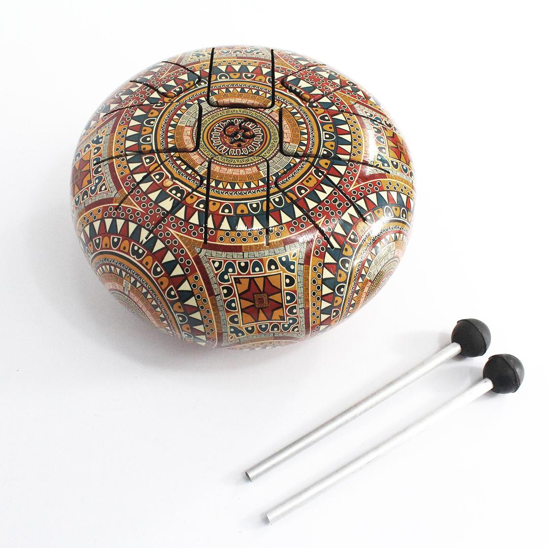 xos - Tongue Drum, Handmade Musical Instrument 6" - The Indian Connection