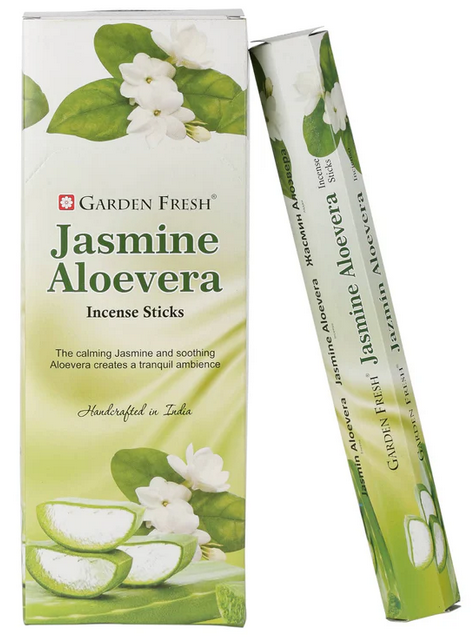 New – Garden Fresh Incense – Jasmine Aloe Vera - The Indian Connection