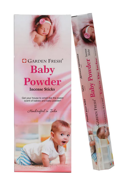 New – Garden Fresh Incense – Baby Powder - The Indian Connection